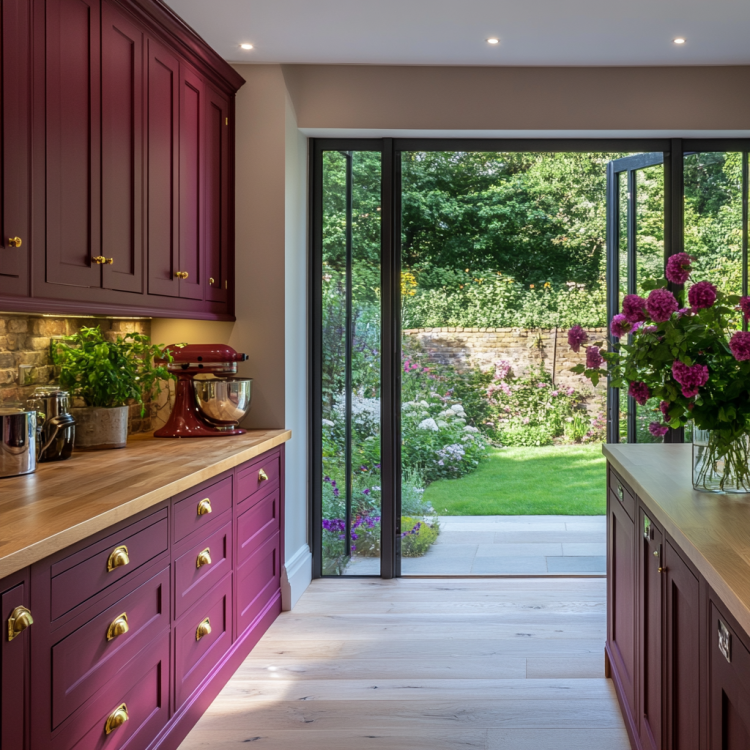 Burgundy Kitchen Cabinets | Shop online | Assembled |Free Shipping ...
