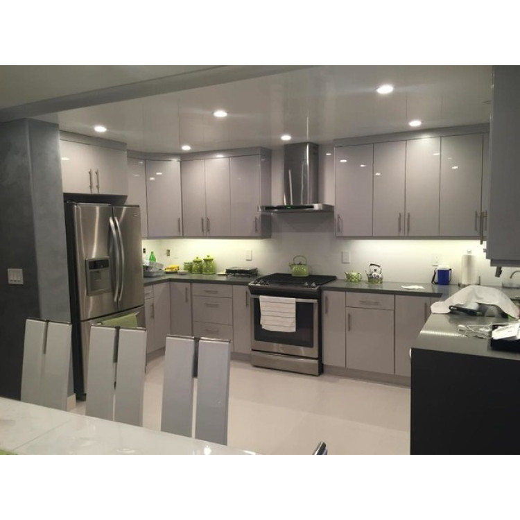 Silver Gray - Modern Cabinets - Gray Kitchen Cabinets - RTA Cabinets ...