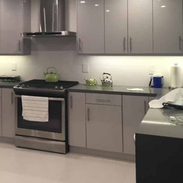 Silver Gray - Modern Cabinets - Gray Kitchen Cabinets - RTA Cabinets ...