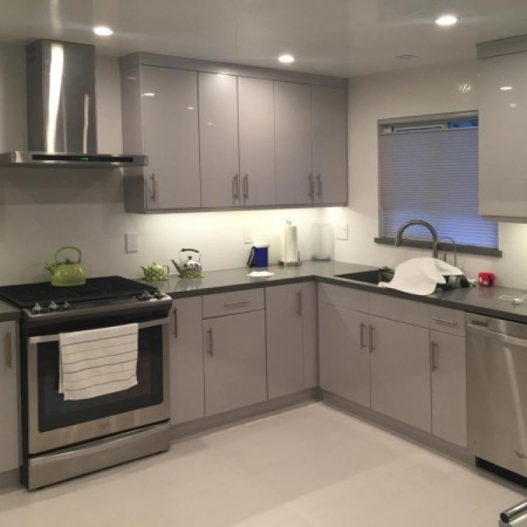 Silver Gray - Modern Cabinets - Gray Kitchen Cabinets - RTA Cabinets ...