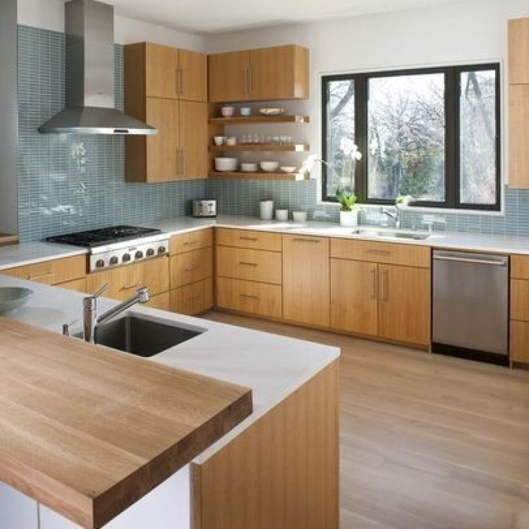 Natural Bamboo - Modern Cabinets - ECO Friendly - Bamboo Kitchen ...
