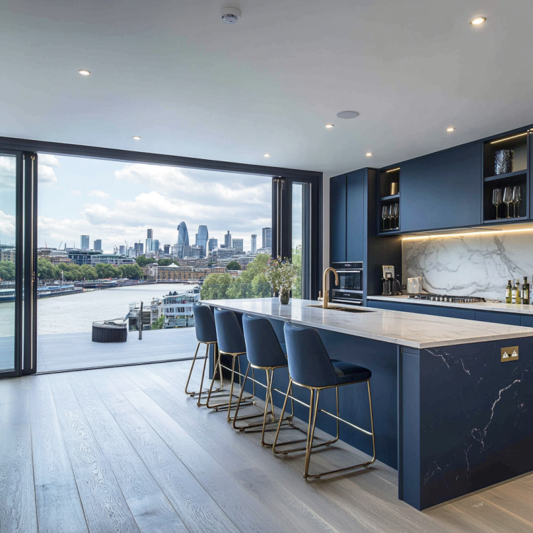 Z-Serie Matte Blue Sail - Blue Kitchen Cabinets | Shop Online Modern ...