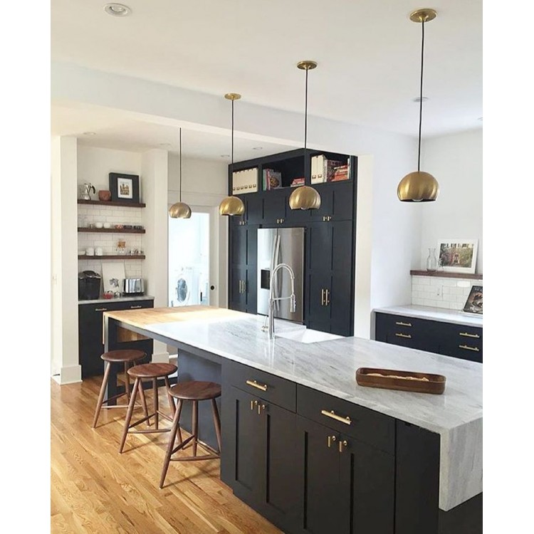 Z-Series Matte Charcoal Black Modern Kitchen Cabinets