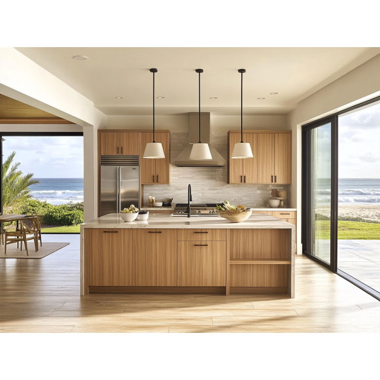 Z-Serie- Red Oak - Modern Oak Kitchen Cabinets | Modern Kitchen ...